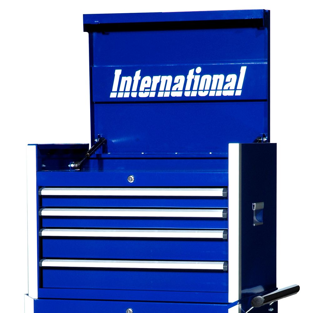 International 27-inch Professional Series 4 Drawer Tool Chest, Blue ...