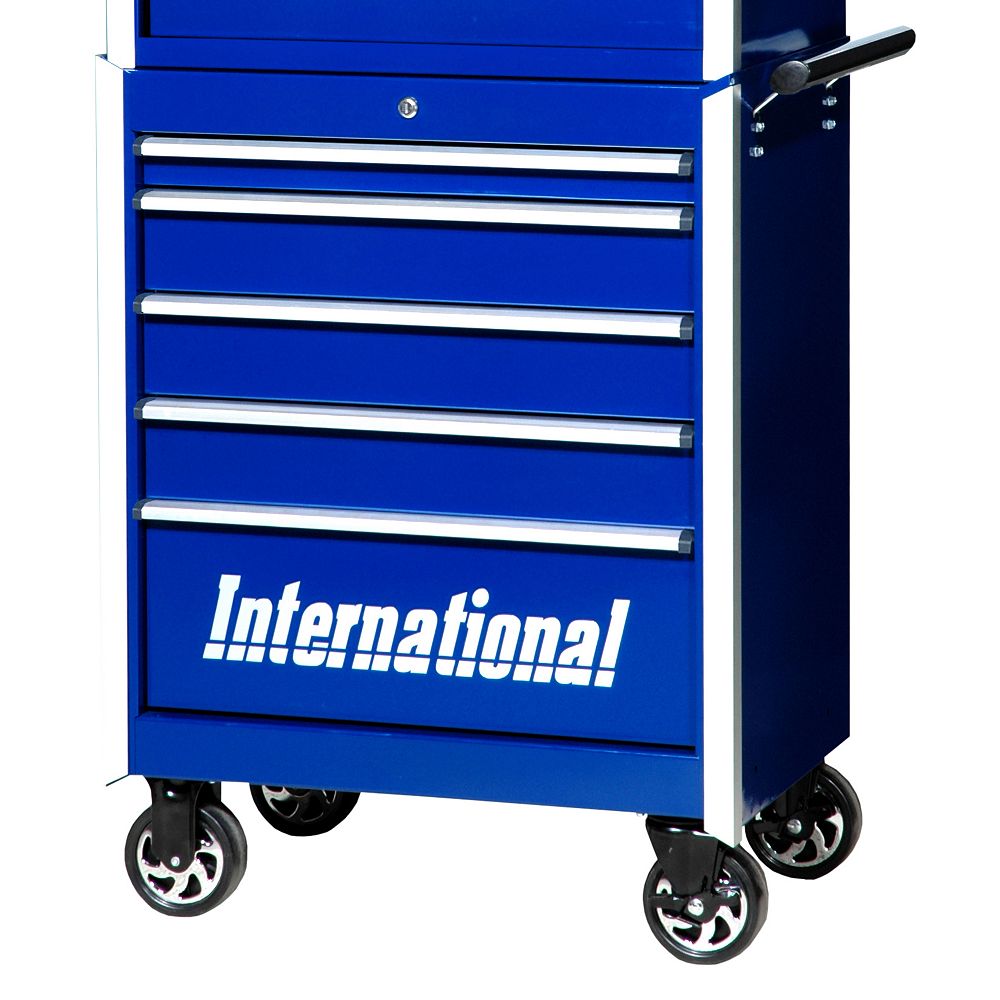 International Professional Series 27-inch 5-Drawer Tool Cabinet in Blue ...