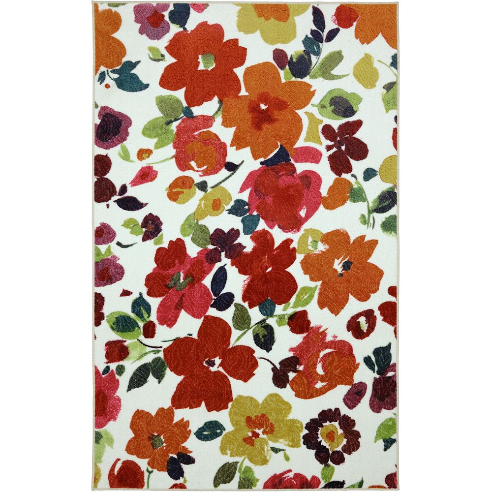 Mohawk Home Red 8 ft. x 10 ft. Indoor Transitional Rectangular Area Rug ...