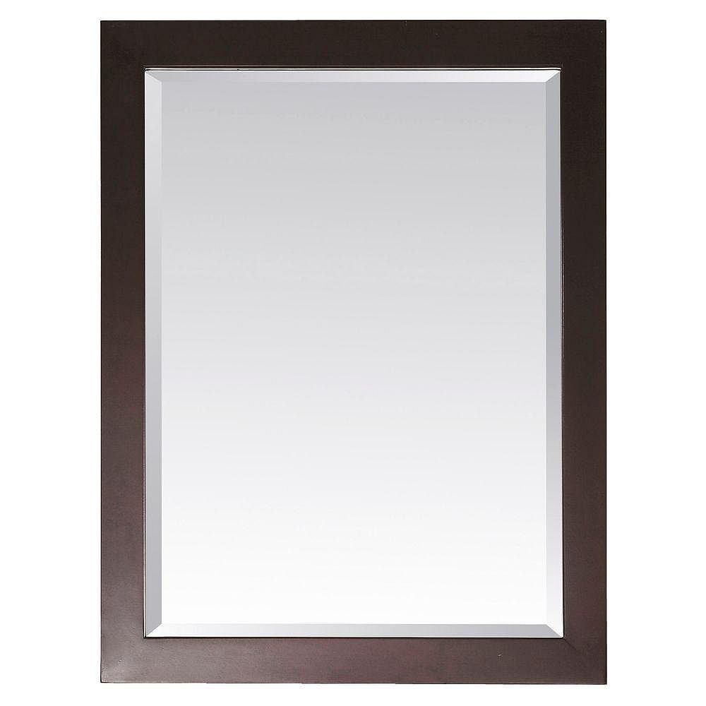Avanity Modero 28 X 32 Inch Mirror in Espresso Finish | The Home Depot ...