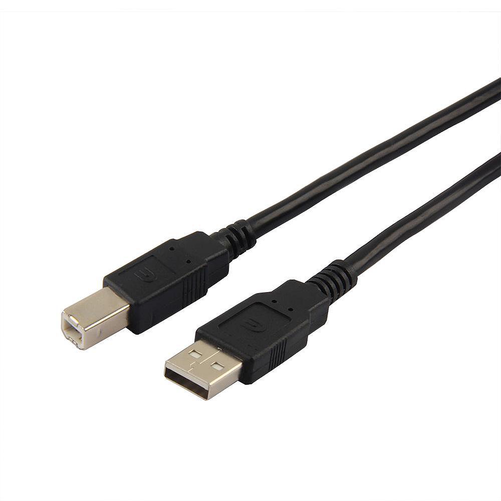Commercial Electric 10 ft. USB to Printer Cable, Black | The Home Depot ...