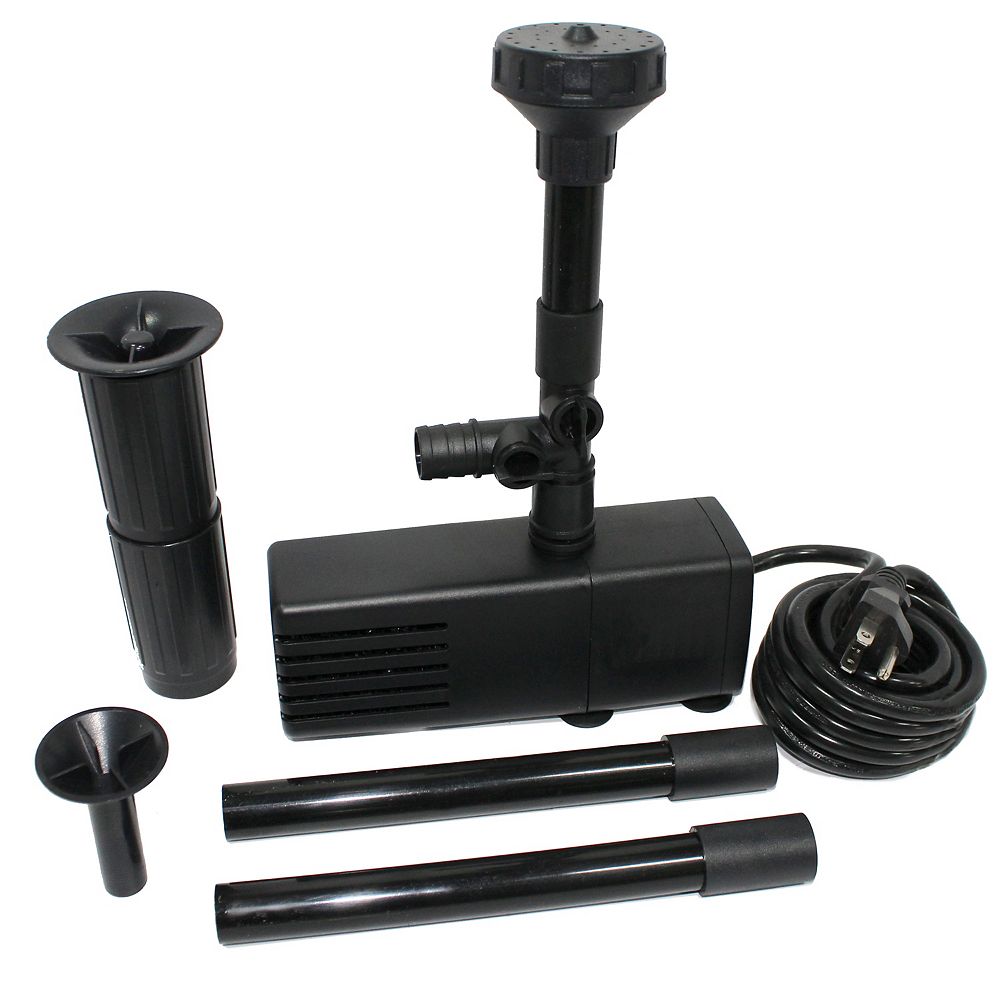Angelo Décor 250GPH Pond Pump with Pre-Filter, Diverter, 3 Deluxe ... Angelo Décor 250GPH Pond Pump with Pre-Filter, Diverter, 3 Deluxe ...