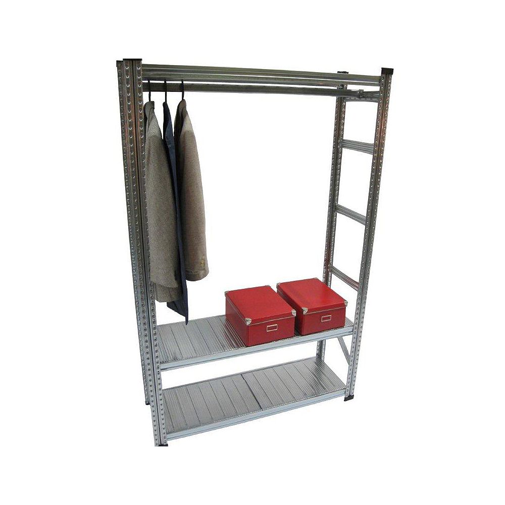 Metalsistem Heavy Duty Shelving Kit with Garment | The Home Depot Canada