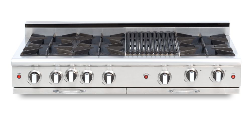 Capital Culinarian Series: 48 Inch 6 Open Top Burners Range Top with ...
