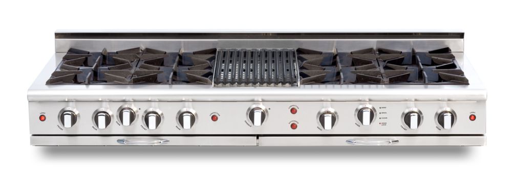 Capital Culinarian Series: 60 Inch 8 Open Top Burners Range Top with ...
