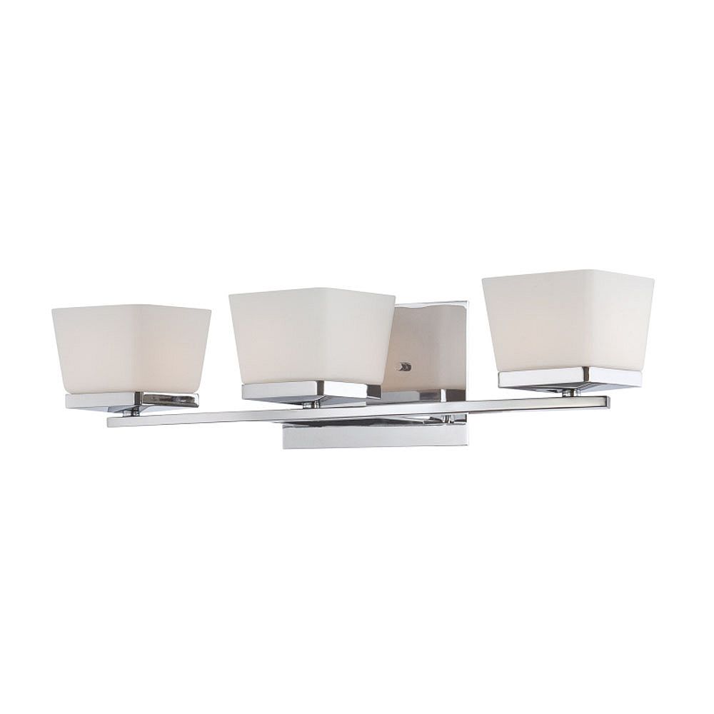 Filament Design Monroe 3 Light Polished Chrome Halogen Vanity with an ...