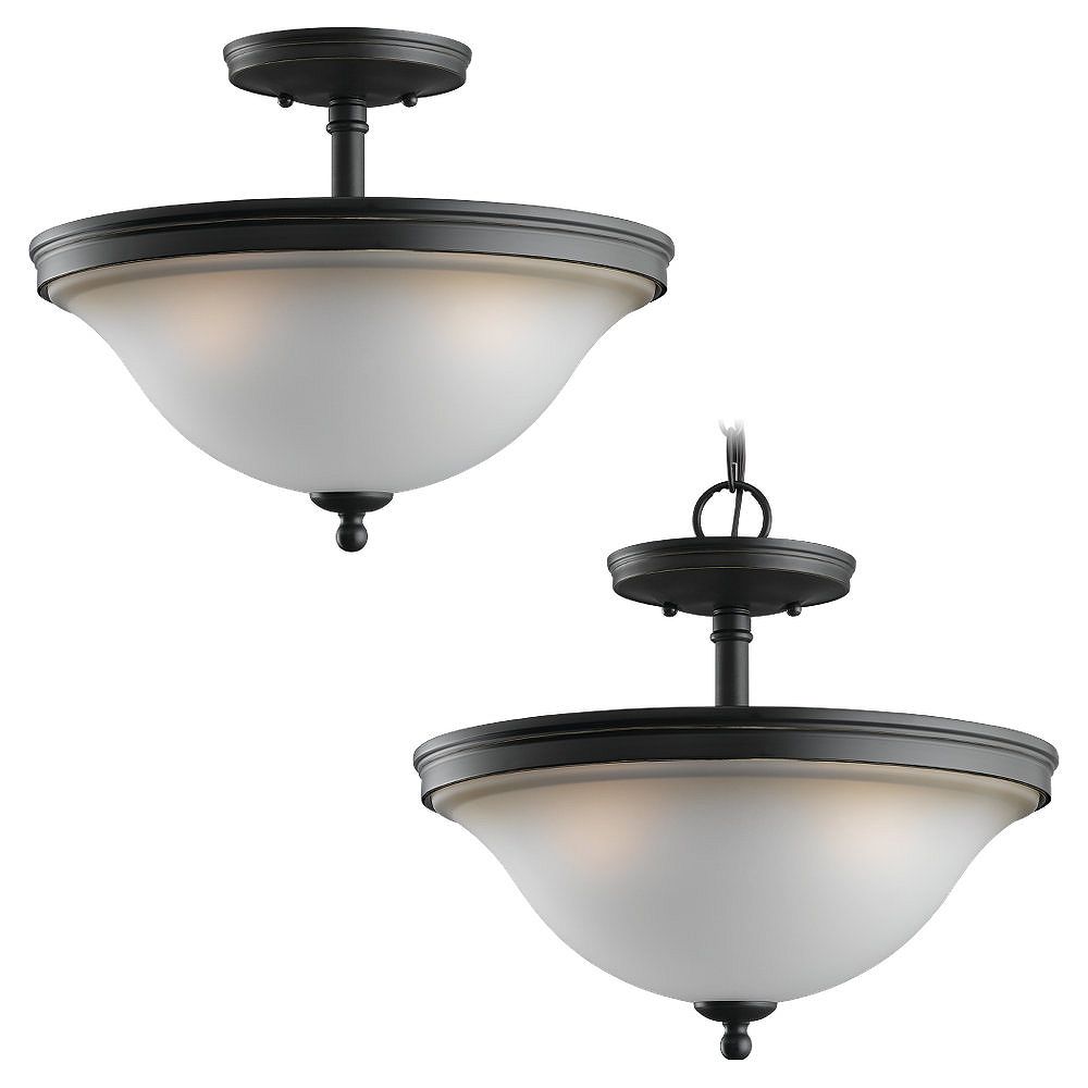 Sea Gull Lighting 3-Light Heirloom Bronze Ceiling Fixture | The Home ...