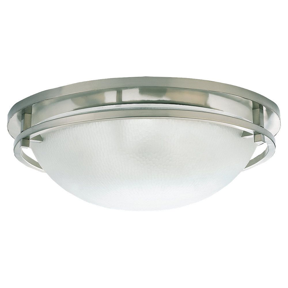 Sea Gull Lighting 3-Light Brushed Nickel Ceiling Fixture | The Home ...