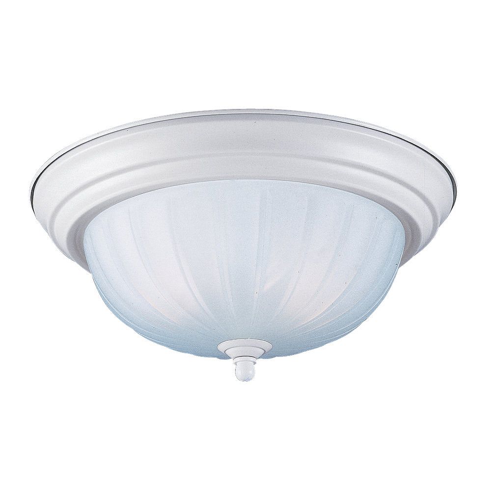 Sea Gull Lighting 3 Light White Incandescent Ceiling Fixture | The Home ...
