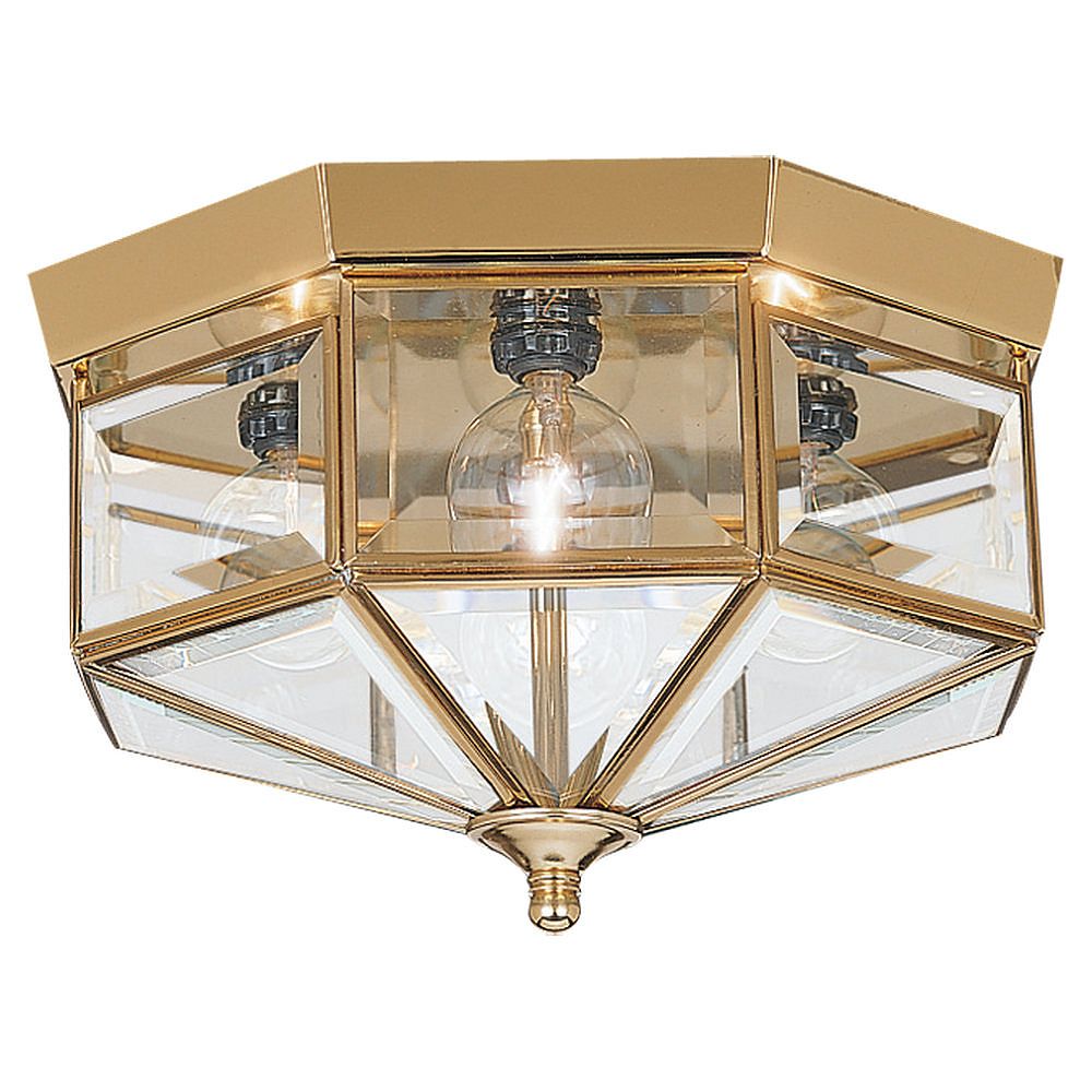 Sea Gull Lighting 4-Light Polished Brass Ceiling Fixture | The Home ...
