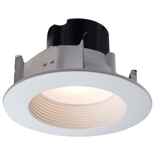 Halo Shower Light with Satin White Trim Ring-4 Inch Aperture | The Home ...