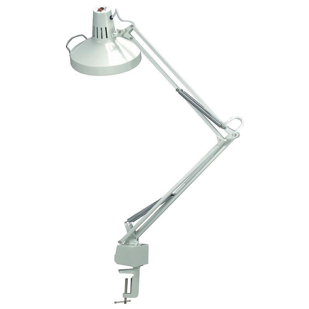 Illumine 40544 Light Clamp-On Lamp White Finish | The Home Depot Canada