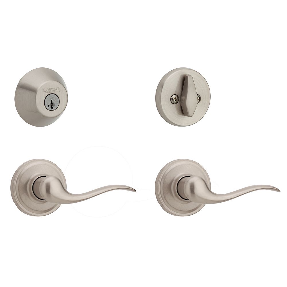 Weiser Toluca Satin Nickel Entry Combo | The Home Depot Canada Weiser Toluca Satin Nickel Entry Combo | The Home Depot Canada