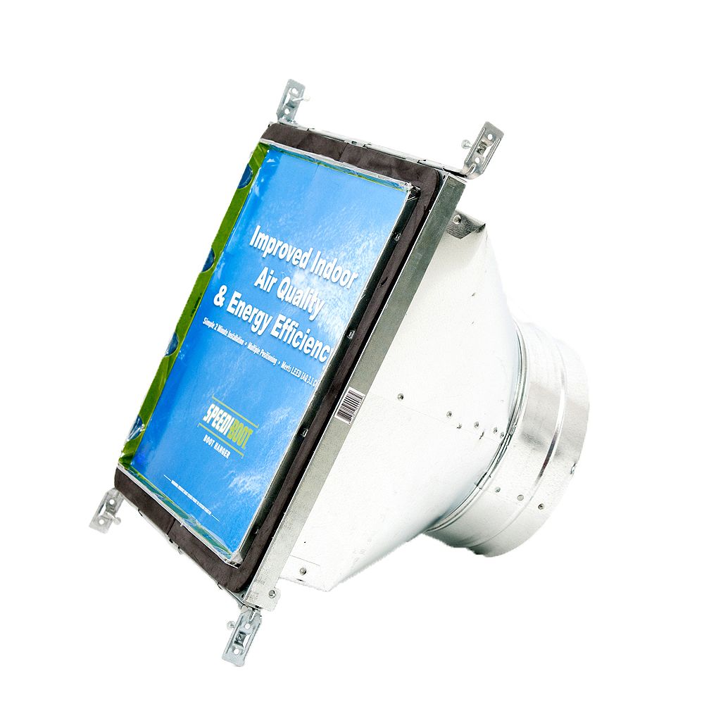 Speedi-Boot 10 in. x 10 in. x 8 in. Square to Round Adaptor Register ...