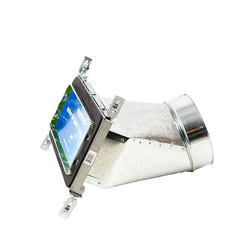 Speedi-Boot 10 in. x 10 in. x 10 in. Square to Round Adaptor Register ...