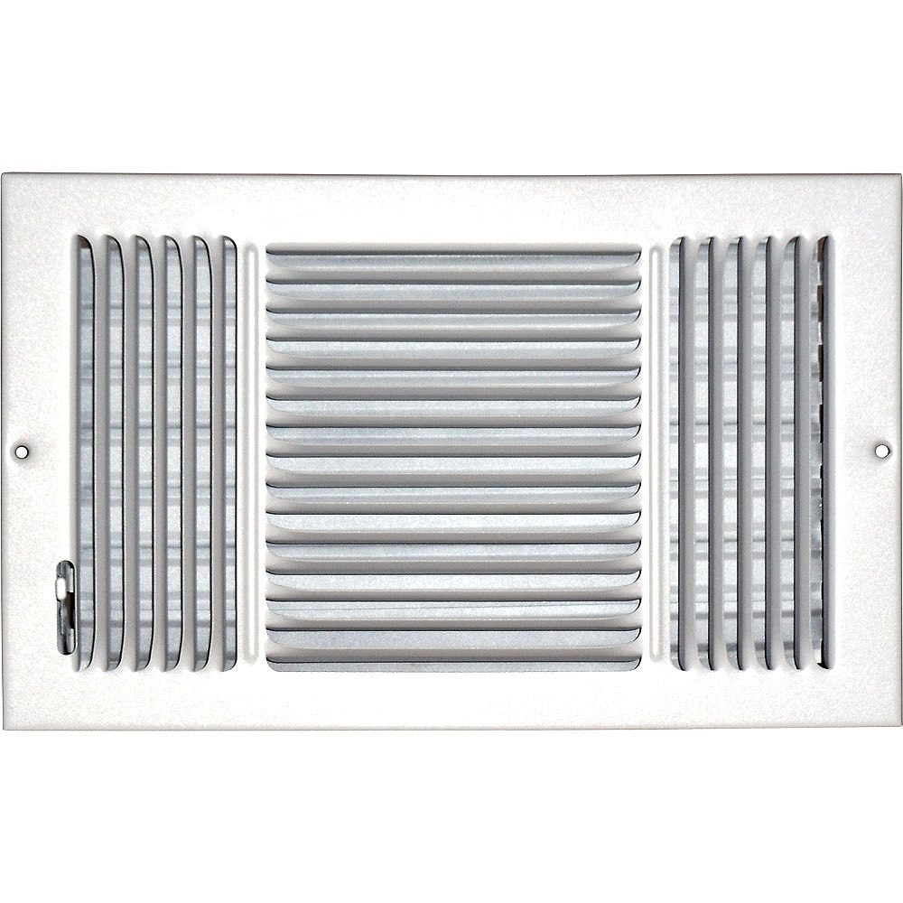Speedi-Grille 8 in. x 14 in. Hands Free Ceiling or Wall Register Cover ...