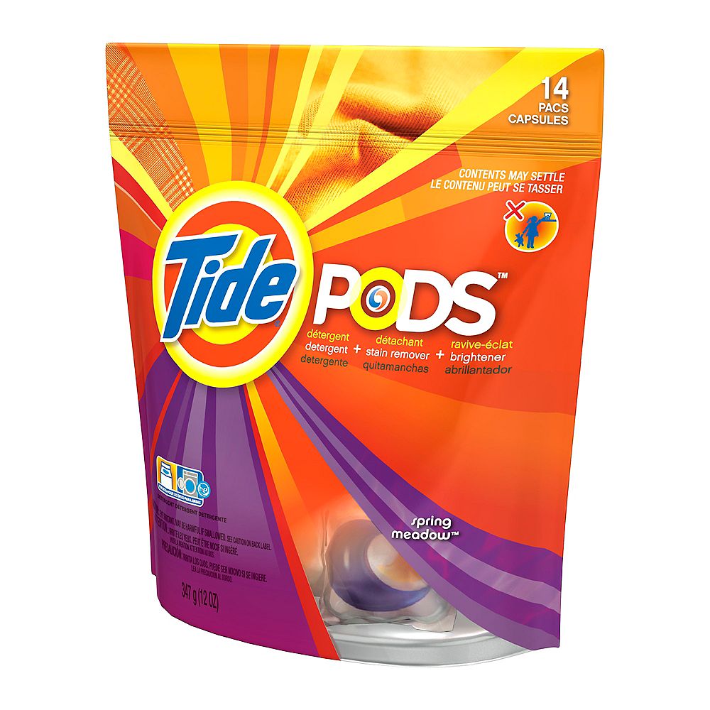 Tide Liquid Pods Spring Meadow - 14 Capsules | The Home Depot Canada