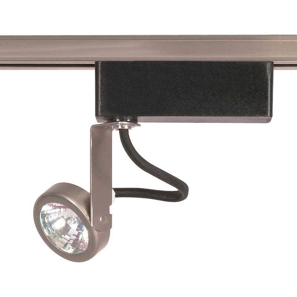 Glomar 1-Light MR16 12 volt Track Head Gimbal Ring Finished in Brushed ...