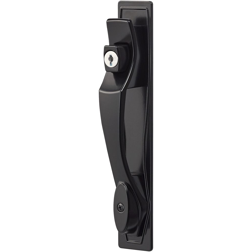 Ideal Security Deluxe Black Keyed Latch Back Plate | The Home Depot Canada