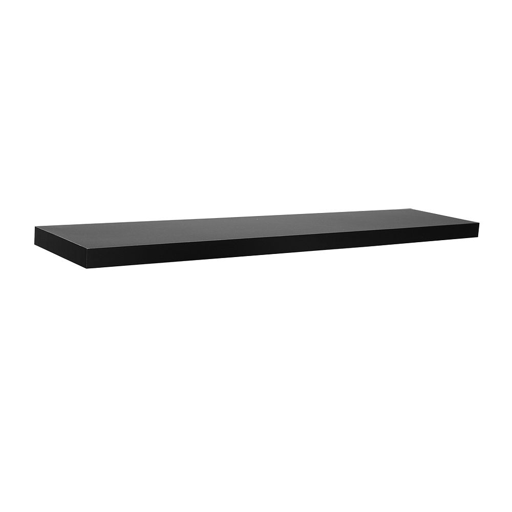 Home Decorators Collection 36" Black Slim Floating Shelf | The Home ...