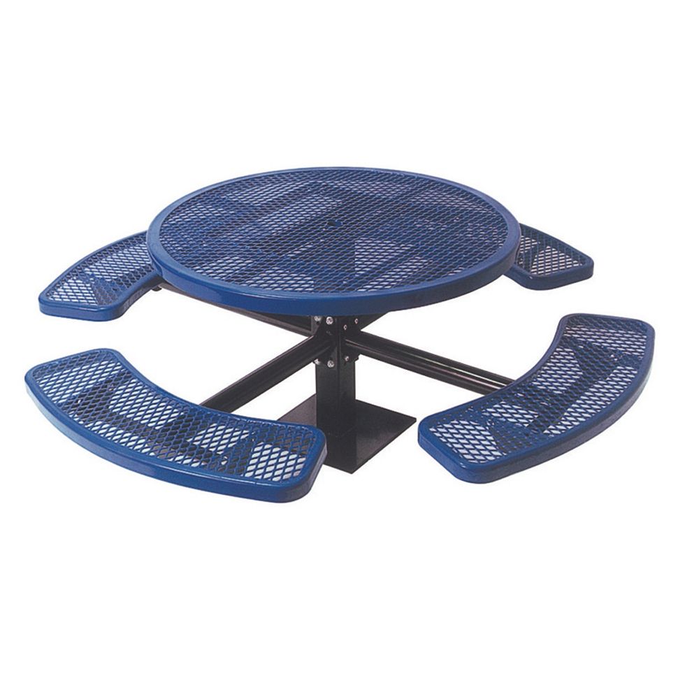 UltraSite 46-inch Commercial Round Surface-Mount Table in Blue | The ...