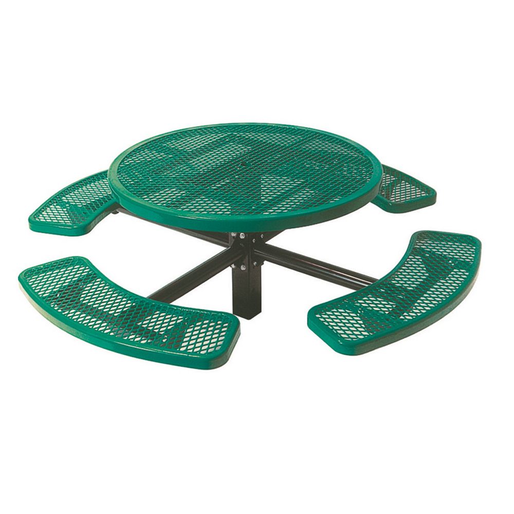 UltraSite 46-inch Commercial Round In-Ground Table in Green | The Home ...