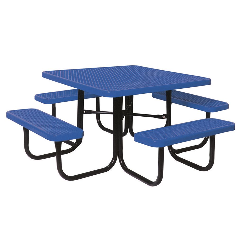 UltraSite 46-inch Diamond Blue Commercial Park Square Table | The Home ...