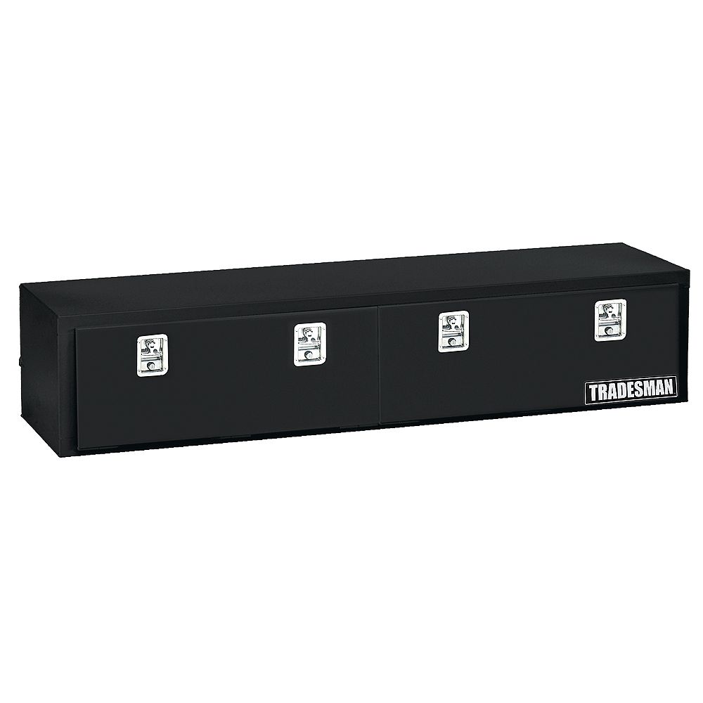 Tradesman 90-inch Top Mount Steel Truck Tool Box in Black | The Home ...