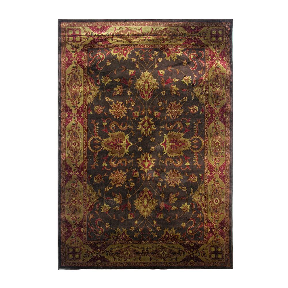 Lanart Rug Sophia Brown 3 ft. 2-inch x 5 ft. Rectangular Area Rug | The ...