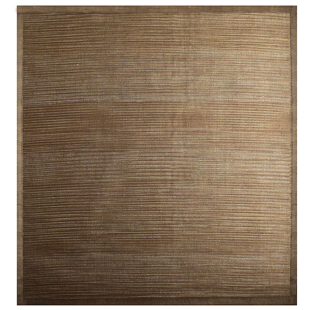 Lanart Rug Carpette d'intérieur, 4 pi x 4 pi, tissage texturé, carré ...