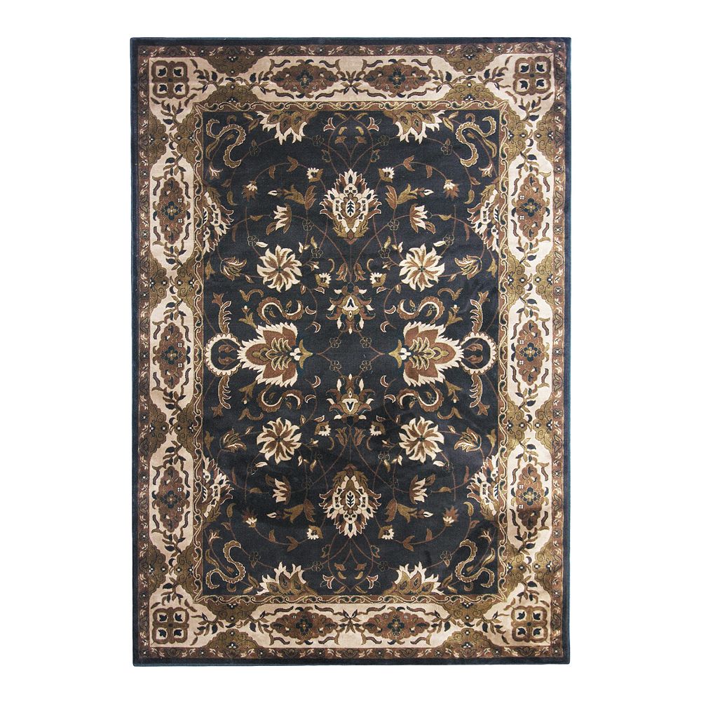 Lanart Rug Midnight Sophia Blue 3 ft. 2-inch x 5 ft. Rectangular Area ...