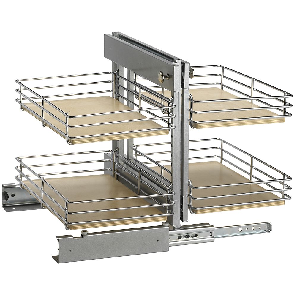 Knape & Vogt Slide Out Right Hand Base Blind Corner Unit - 26.75 Inches ...