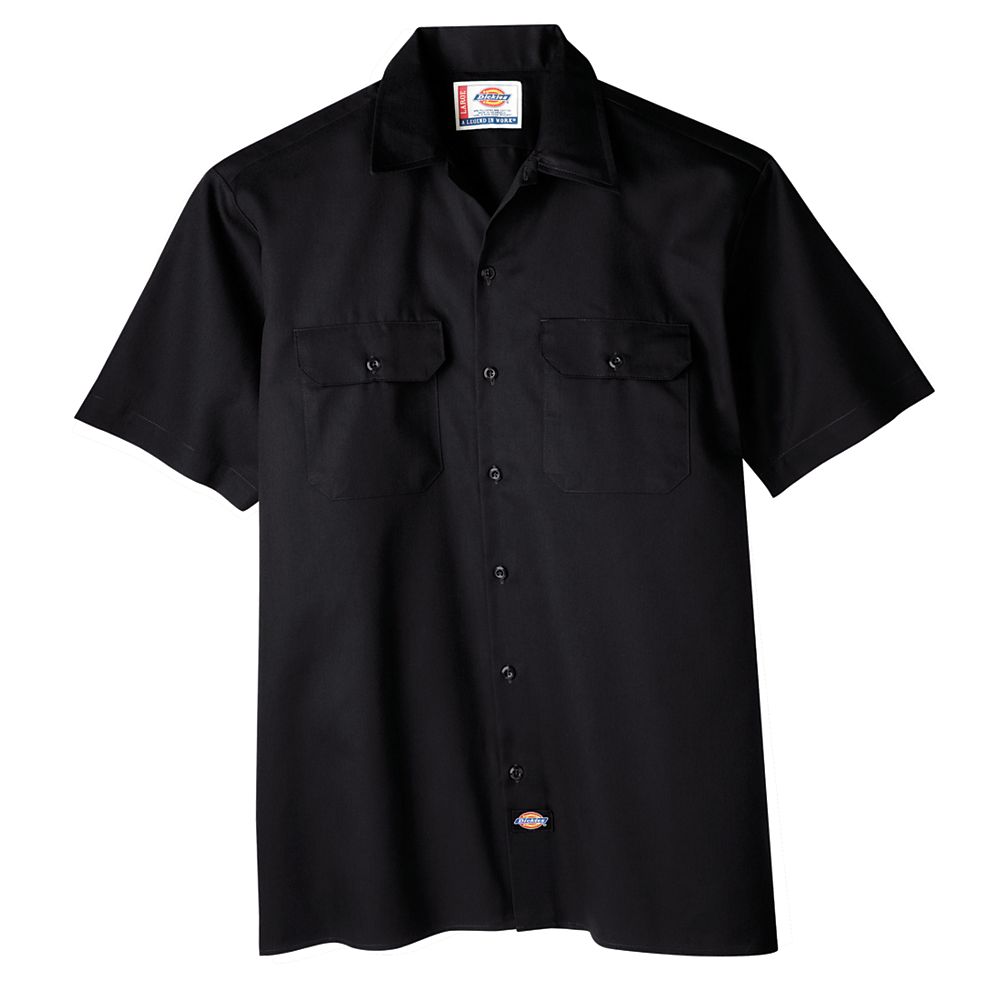 Dickies 1574 Short Sleeve Button Work Shirt X Large The Home Depot