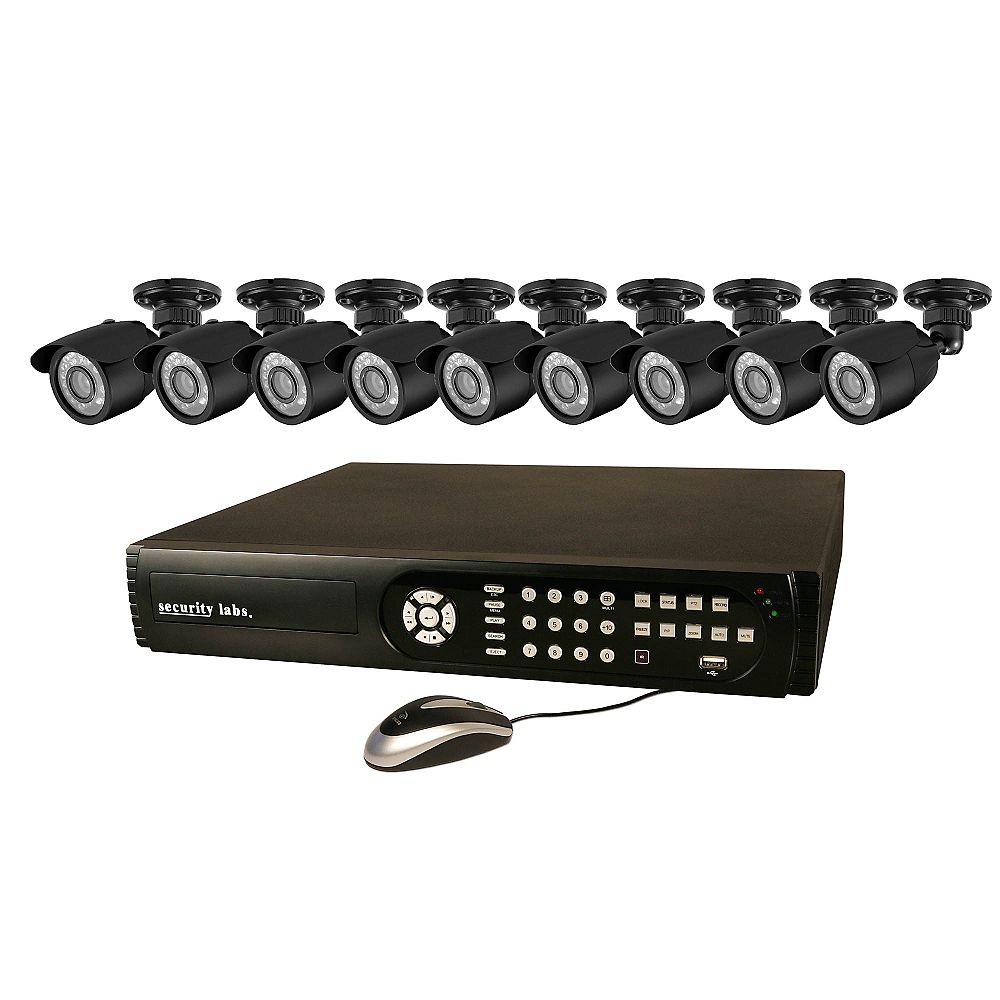 Security Labs 16-Channel Commercial Surveillance System with 9 700TVL ...
