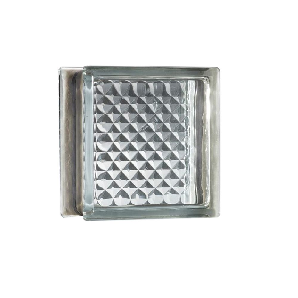 Pittsburgh Corning 8 Inch x 8 Inch x 4 Inch Glass Block Delphi Pattern ...
