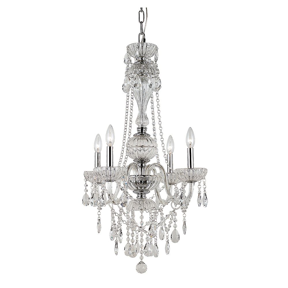 Bel Air Lighting Crystal King Crown Mini Chandelier | The Home Depot Canada
