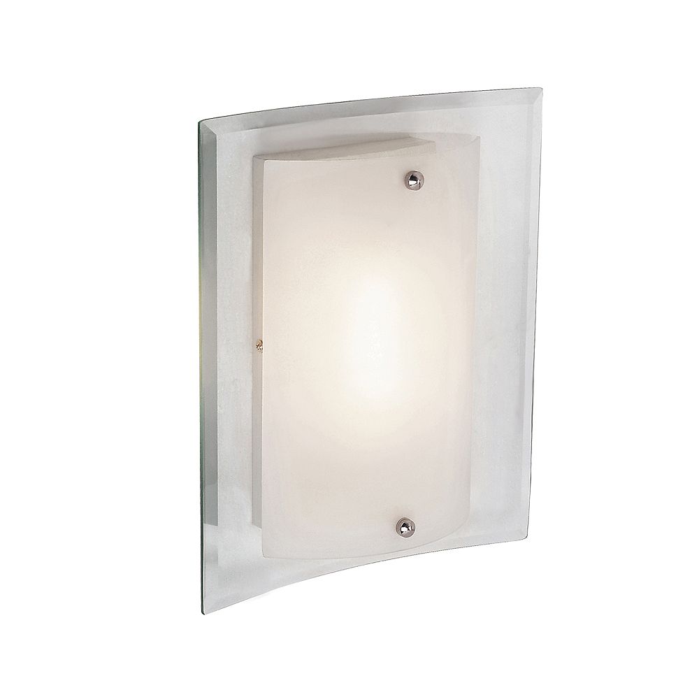 Bel Air Lighting Clear Wall Plate and Frosted Cover 11 inch sconce ...