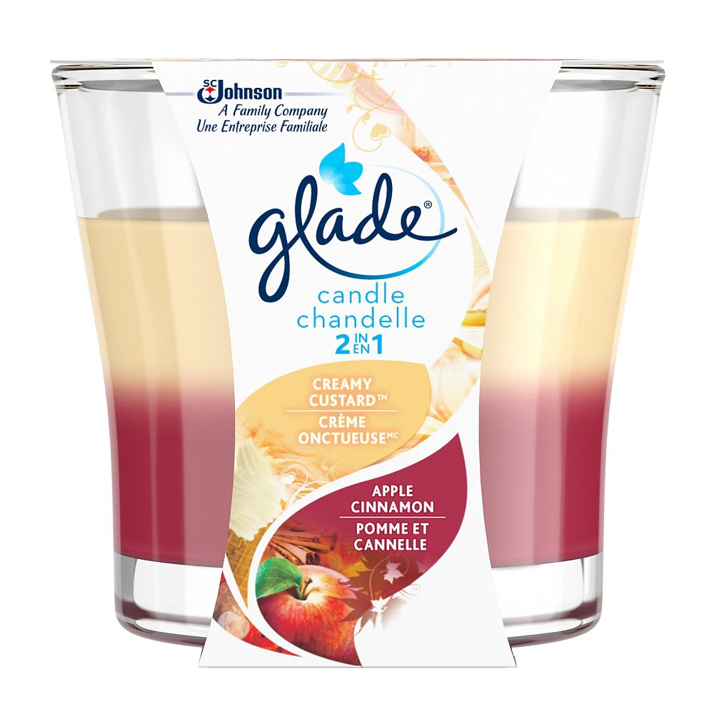 Glade 2in1 Candle - Creamy Custard & Apple Cinnamon | The Home Depot Canada