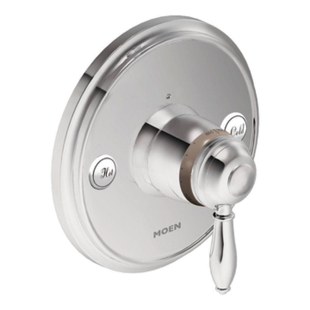 MOEN Weymouth 1-Handle ExactTemp Valve Trim Kit in Chrome (Valve Not ...
