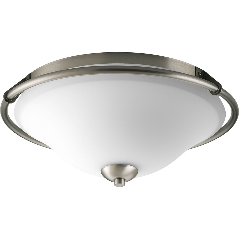 Progress Lighting Moments Collection Antique Nickel 2-light Flushmount ...