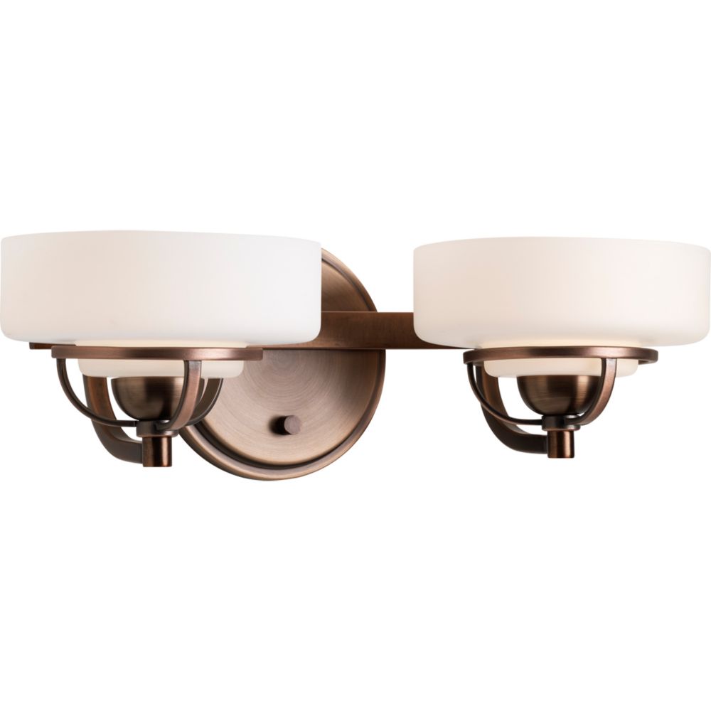 Progress Lighting Torque Collection 2-light Copper Bronze Bath Light ...