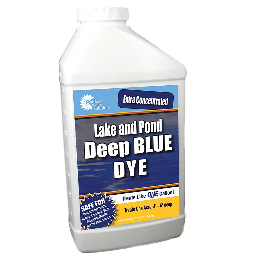 Outdoor Water Solutions Deep Blue Super Concentrate Lake and Pond Dye ...