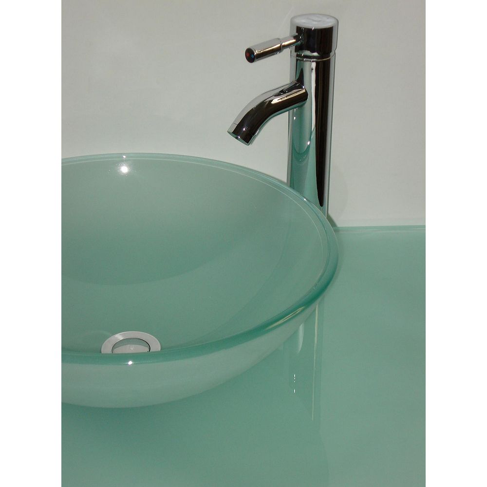 Bionic 31-Inch W Frosted Glass Vanity Top | The Home Depot Canada
