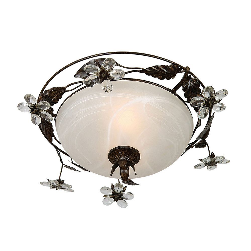 Illumine 2 Light Ceiling Closeup White Finish | The Home Depot Canada