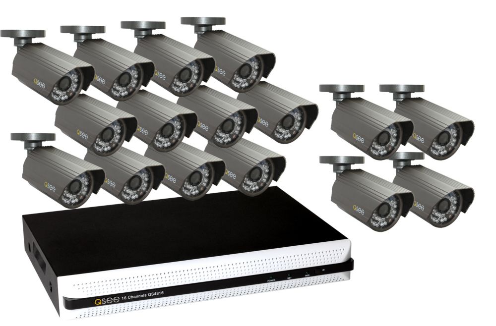 Q-See QS4816-1652-1 16 Channel 1 1 Terabyte DVR with 16 600 TVL Hi ...
