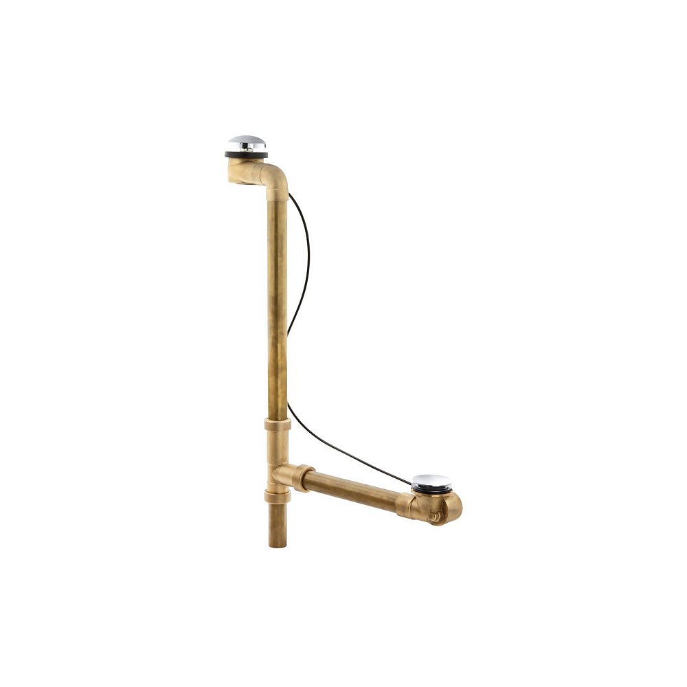 KOHLER Clearflo Horizontal Overflow Bath Drain | The Home Depot Canada