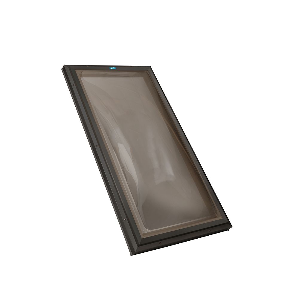Columbia Skylights 2ft x 4ft Fixed Curb Mount Double Glazed Bronze ...