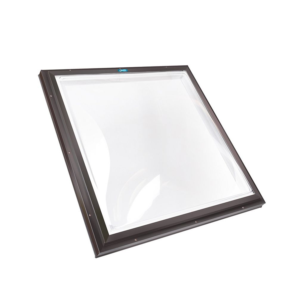 Columbia Skylights 4ft x 4ft Fixed Curb Mount Double Glazed Clear ...