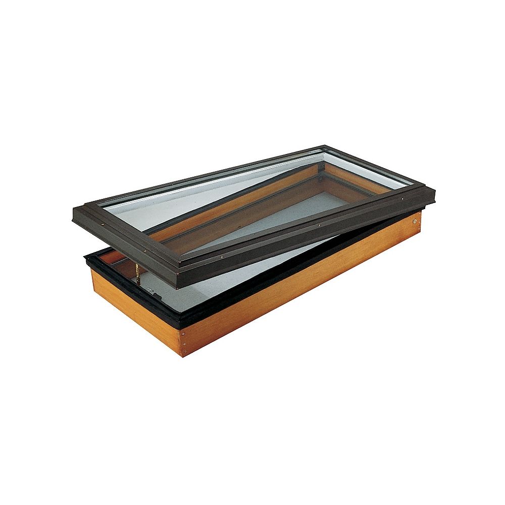 Columbia Skylights Venting Manual Wood Deck Mount LoE3 Clear Glass ...