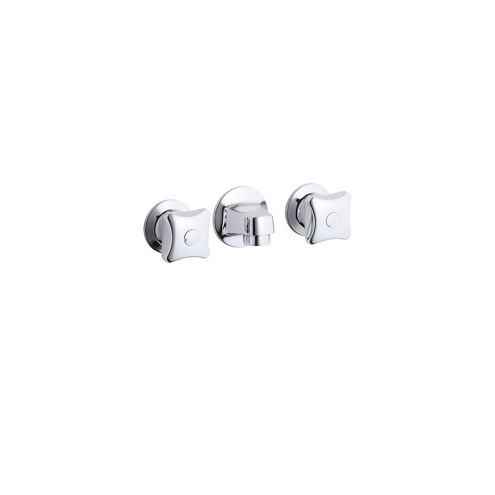 KOHLER Triton(R) shelf-back commercial bathroom sink faucet with grid ...